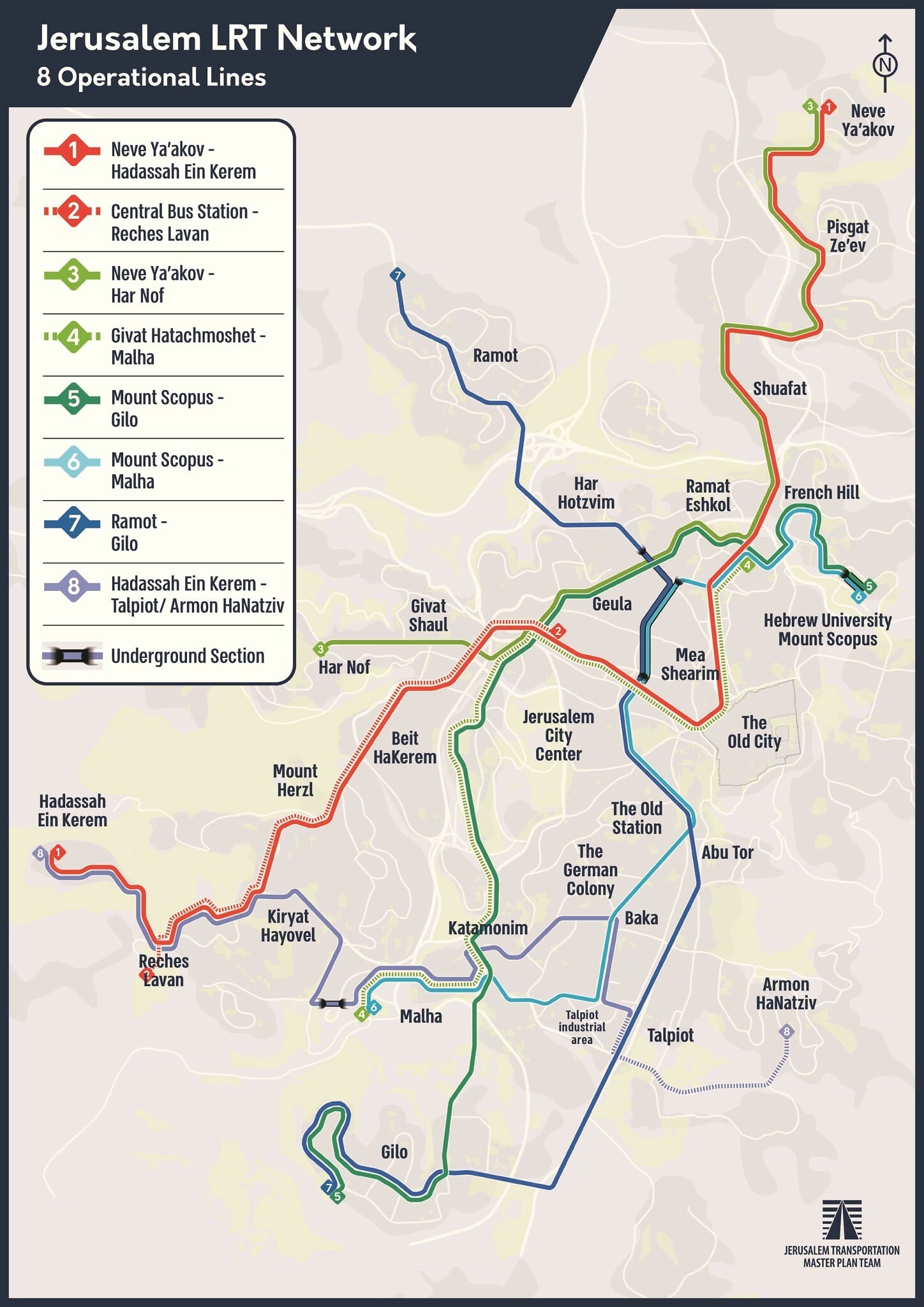 Jerusalem Light Rail Route Jerusalem Light Rail Green Line Approved