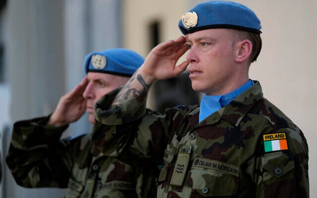 Hospitalized UNIFIL peacekeeper to be airlifted home to Ireland | The ...