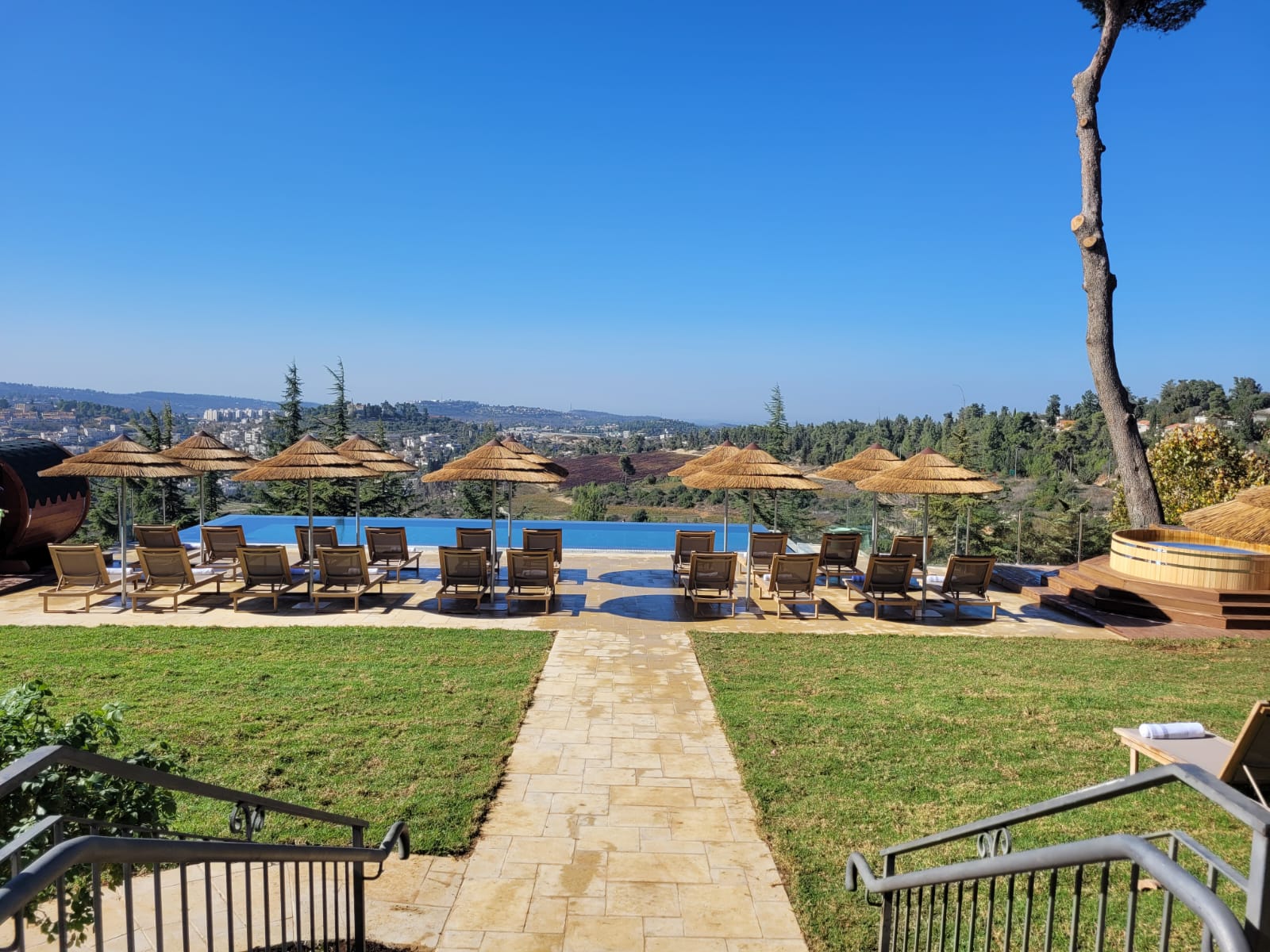 Private hot tubs and pools abound at Jerusalem hills hotel named for ...