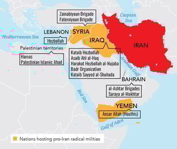 Iran’s Network Across the Middle East | The Times of Israel