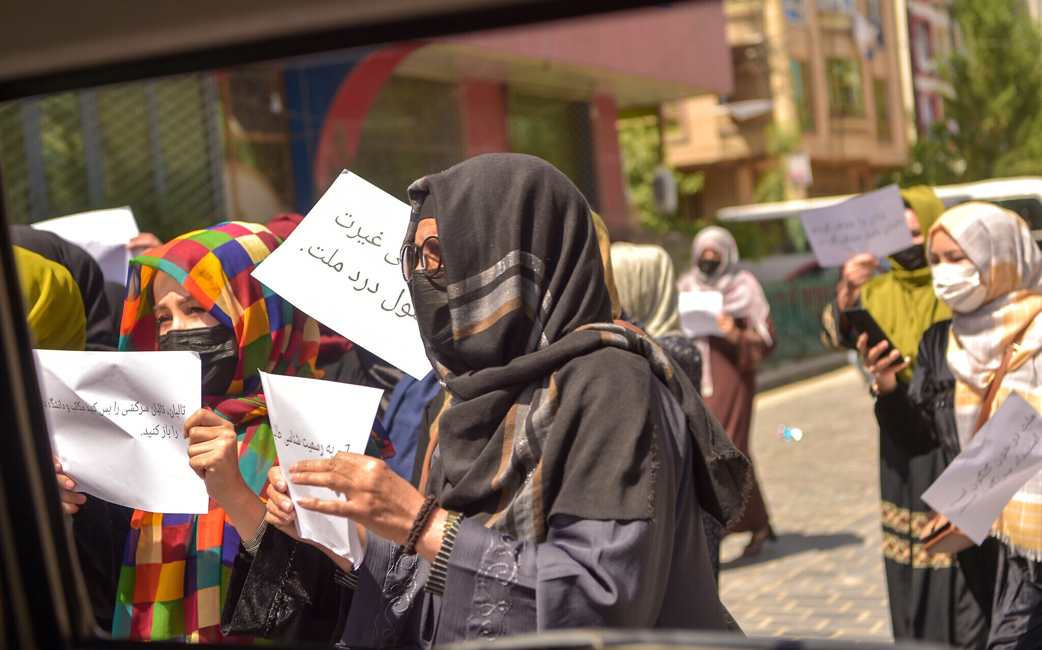 Afghan women protest against potential Taliban recognition ahead of UN ...