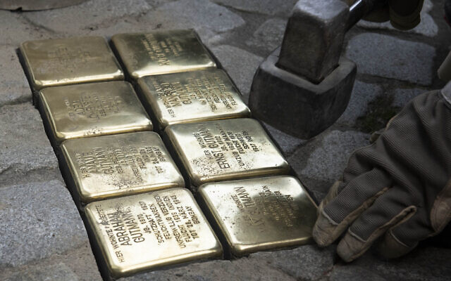 Holocaust memorial project marks milestone with 100,000 'stumbling ...