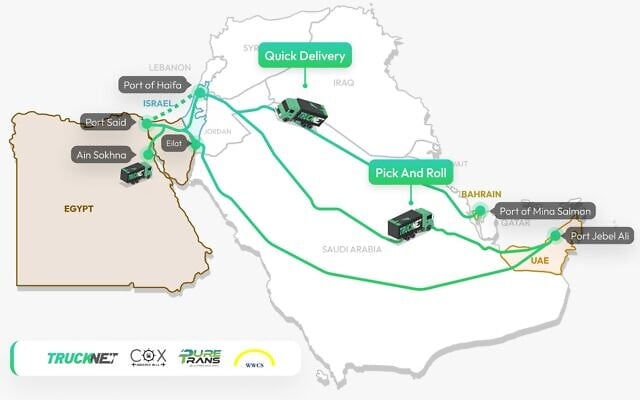 Houthi bypass: Quietly, goods forge overland path to Israel via Saudi ...