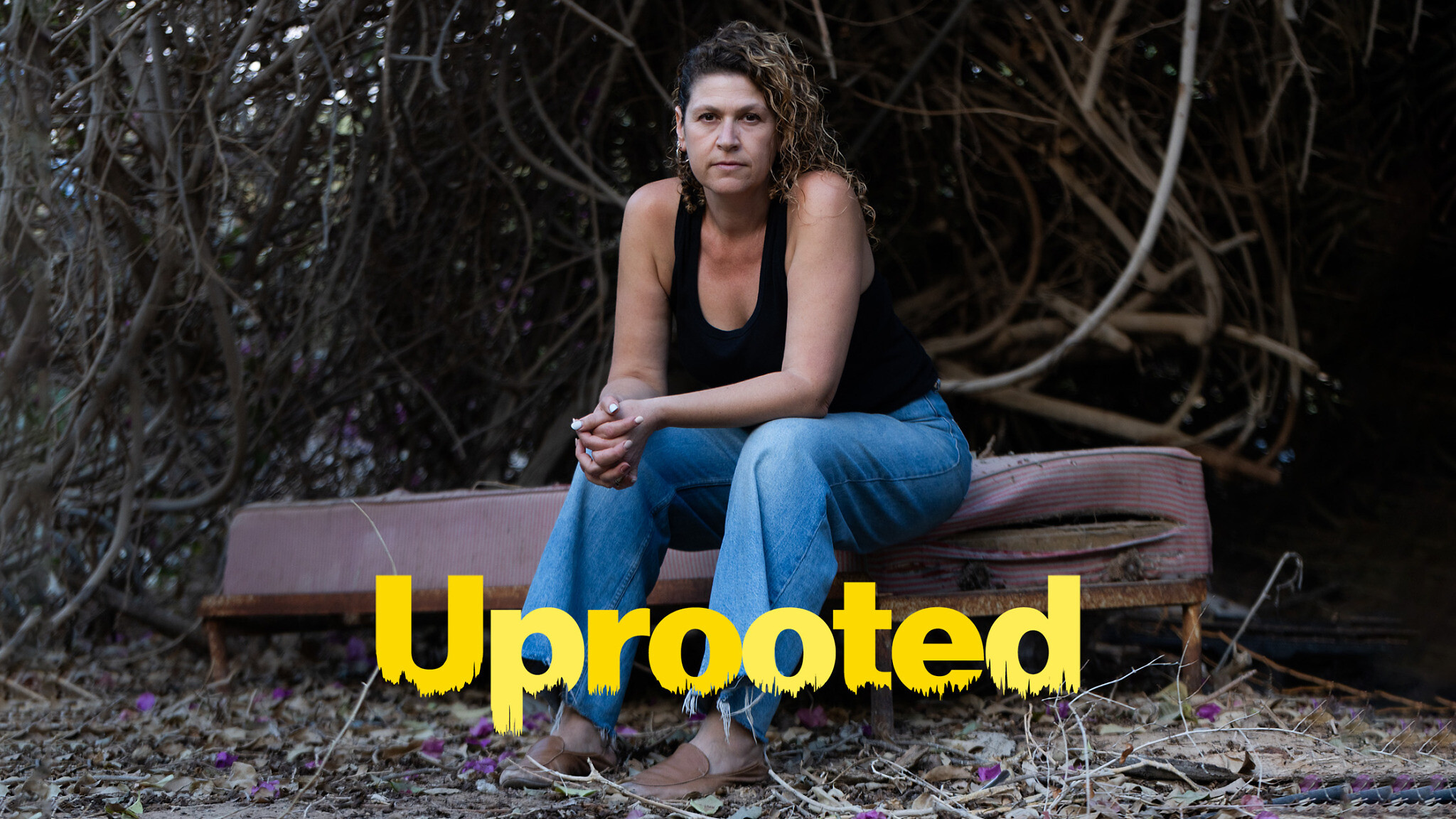 Uprooted: Yifat Sitbon, 45, evacuated from Moshav Dekel. This is her ...