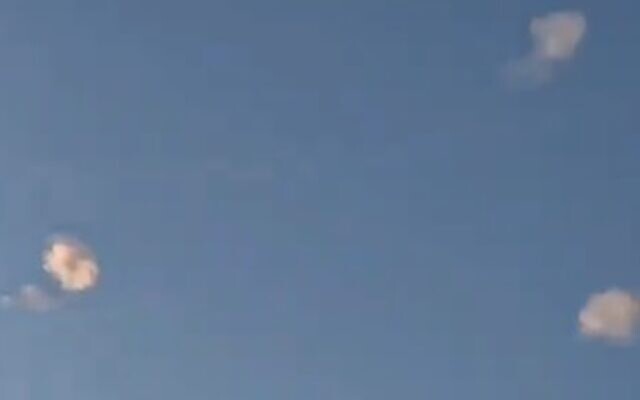 Several Iron Dome interceptions spotted over Western Galilee following ...