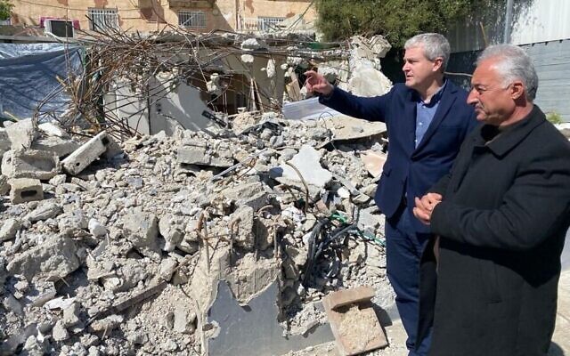 Senior US official visits site of razed East Jerusalem Palestinian’s ...