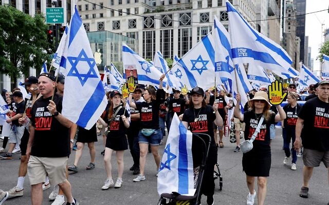 WATCH: Subdued Israel Day parade underway in Manhattan | The Times of ...