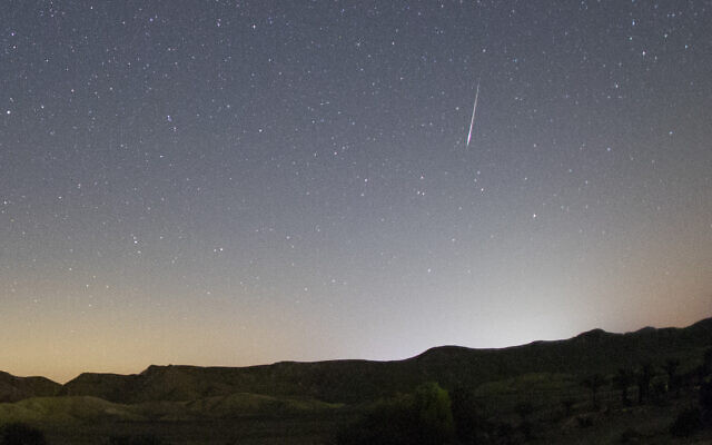 Annual meteor shower to dazzle skygazers August 9-13 | The Times of Israel