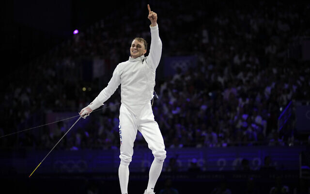Nick Itkin becomes first Jewish fencer to win medal in Paris, taking ...