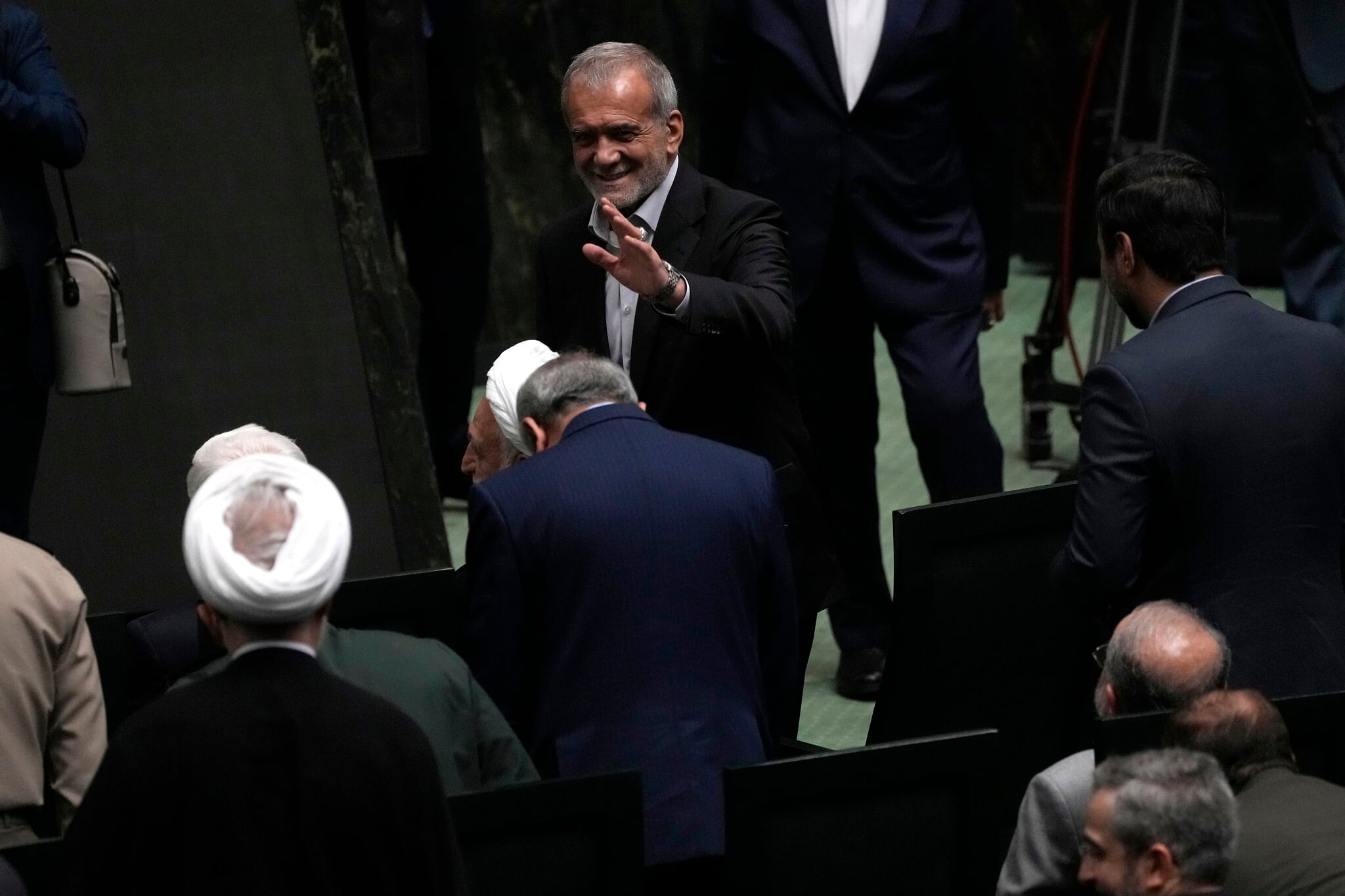 Iran's new president sworn in at parliament as heads of Hamas, Islamic ...