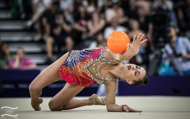 Rhythmic gymnast falls to sixth place in Paris after dropping ball ...