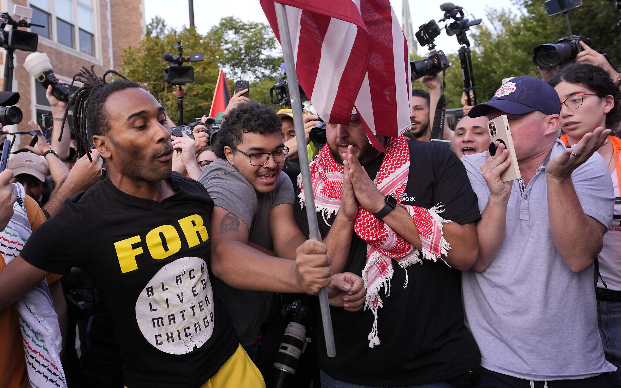 Pro-Palestinian activists protest as delegates leave DNC: 'We'll rally ...