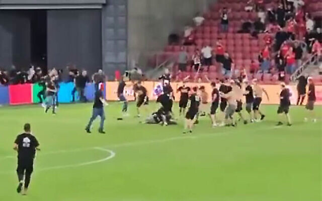 Police arrest 11 more fans after soccer brawl over national anthem ...