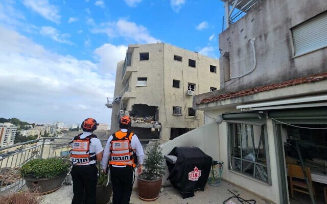 2 lightly wounded by shrapnel in Hezbollah rocket attack on Haifa | The ...