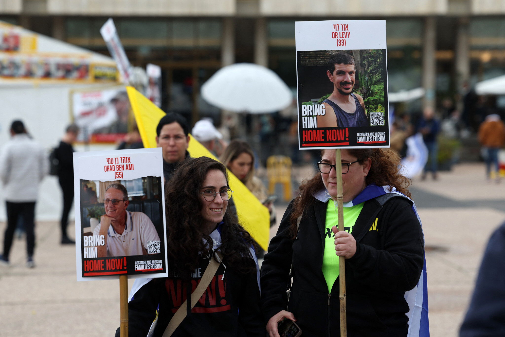 Gaunt and frail, hostages Eli Sharabi, Or Levy and Ohad Ben Ami freed ...