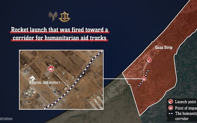 IDF says rocket was launched from area near Khan Younis hospital ...