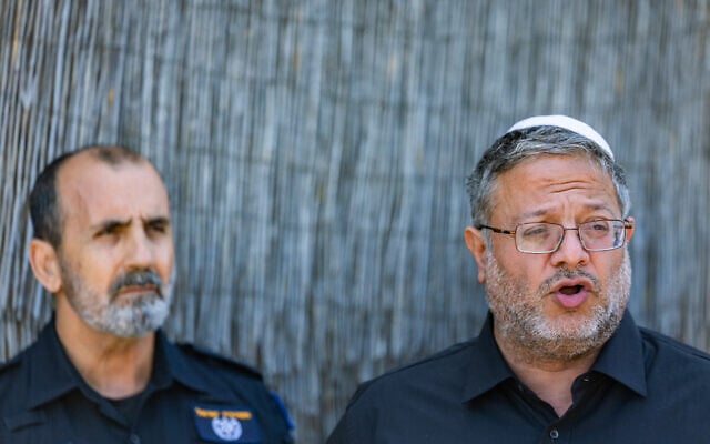 Ben Gvir assails top police brass for refusing to hand Sde Teiman leak ...