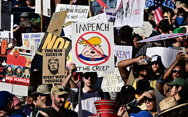 Millions expected as protesters out in force across US for anti-Trump ...