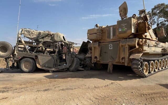Four IDF soldiers wounded, one seriously, in Gaza border car crash ...