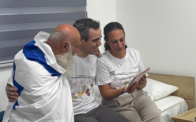 Freed hostage Omri Miran speaks with his young daughters for first time in two years | The Times ...