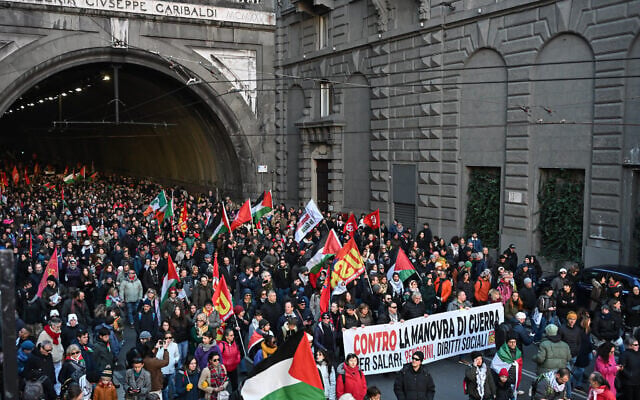 Flights, trains canceled in Italy as activists rally against government ...