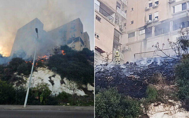 Fire services battling large blaze in Haifa neighborhood | The Times of ...