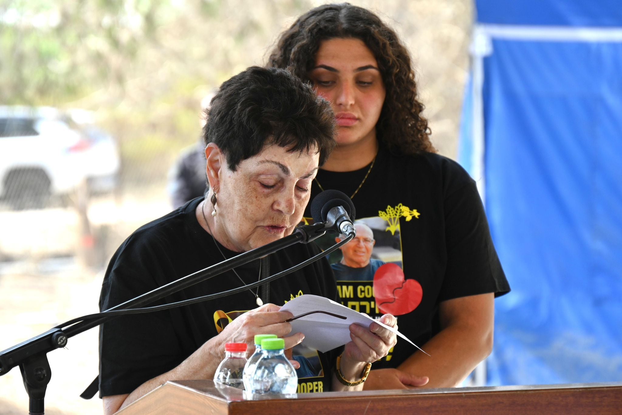 Mourners lay slain hostages Amiram Cooper, Sahar Baruch to rest in ...