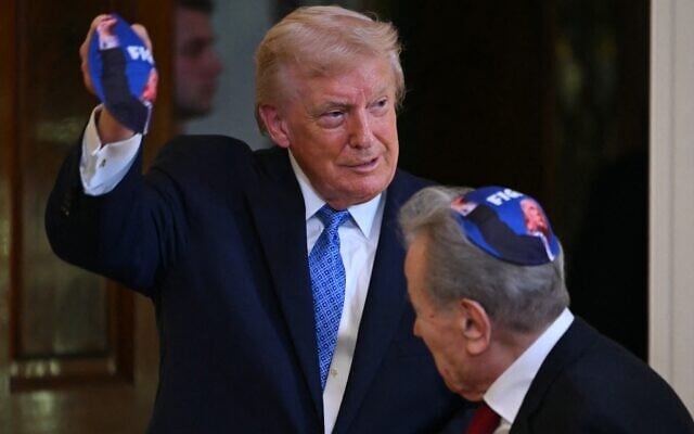 At White House Hanukkah party, Trump laments 'Jewish lobby' no longer ...