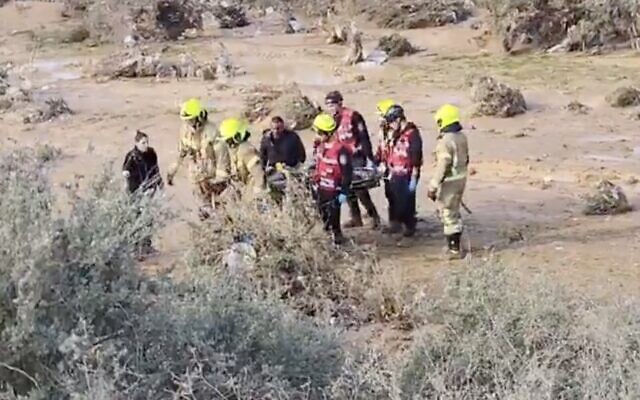 Man swept away by flash flood found dead | The Times of Israel