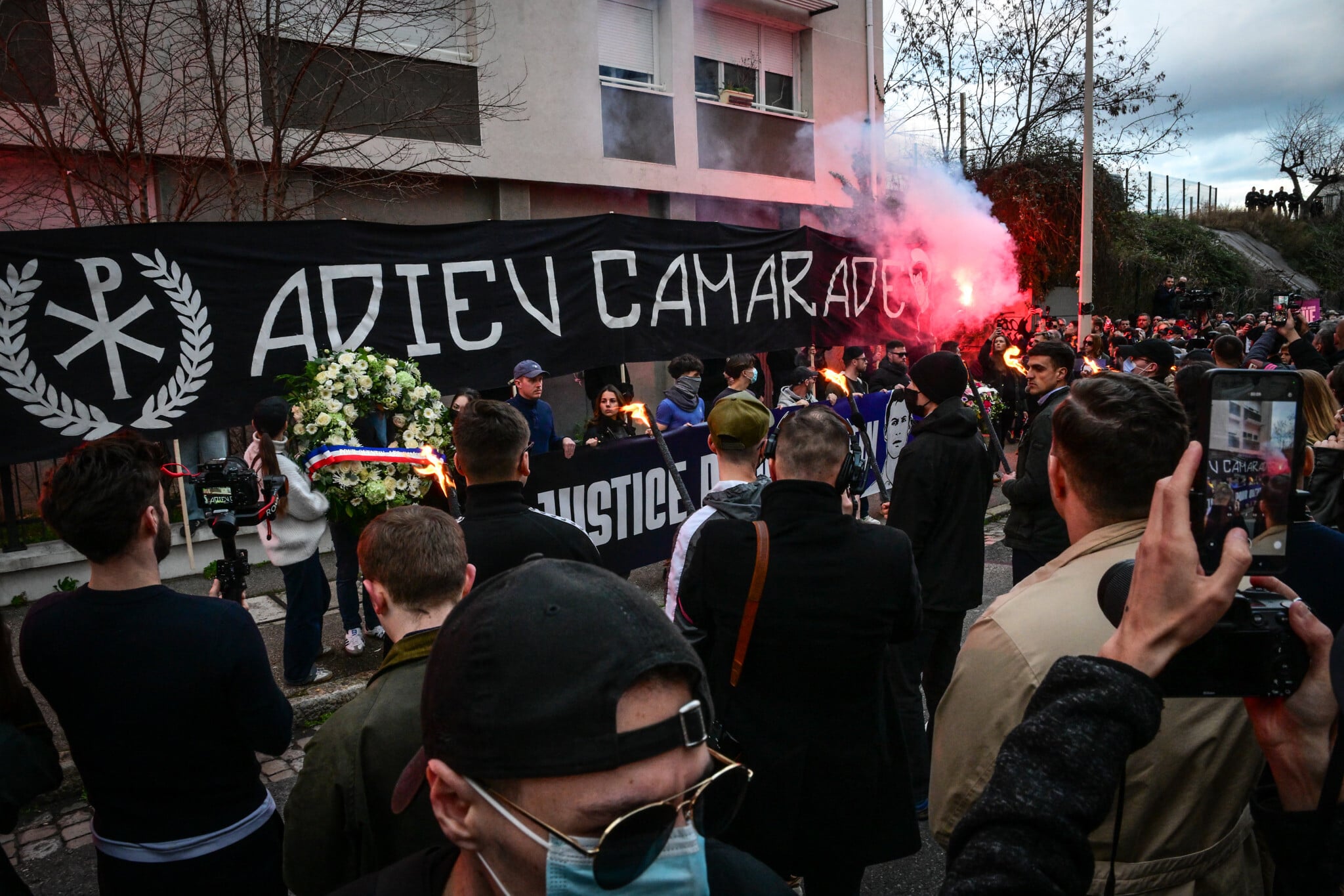 Thousands march in France for slain far-right activist, blame hard left ...