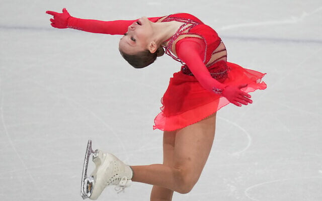 Israeli figure skater Seniuk finishes 24th after fall during Olympic ...