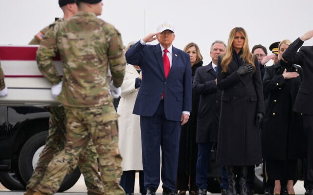 Trump joins grieving families for return of US soldiers killed in war ...