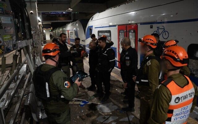 Damage, including at Tel Aviv train station, reported after Iranian ...
