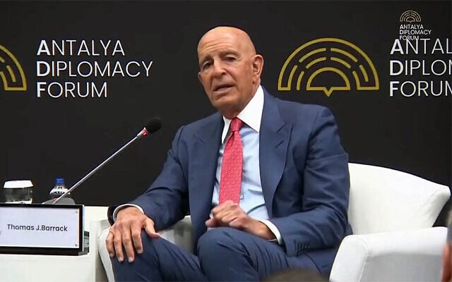 Trump names Turkey envoy Tom Barrack as special envoy to Syria, Iraq ...
