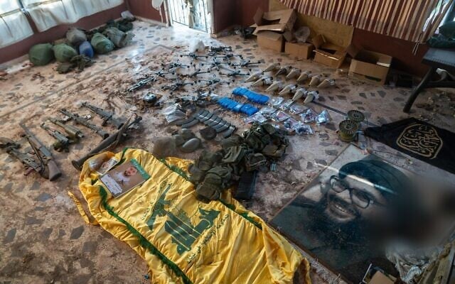 IDF troops capture cache of Hezbollah weapons, including drones, says ...
