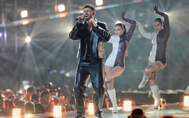 Israel's Noam Bettan performs at Eurovision over anti-Israel chanting ...