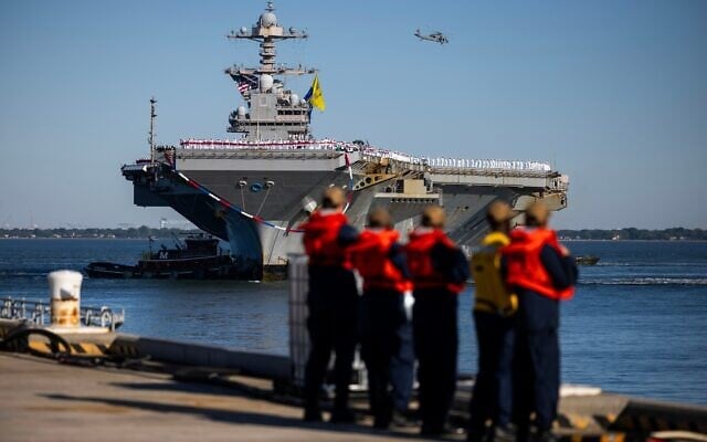 USS Ford returns home after record deployment supporting Iran war ...