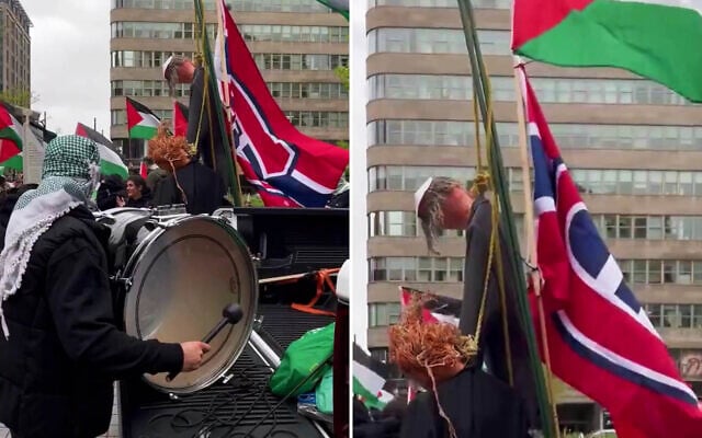 Effigy of hanged Jew apparently displayed at anti-Israel protest in ...