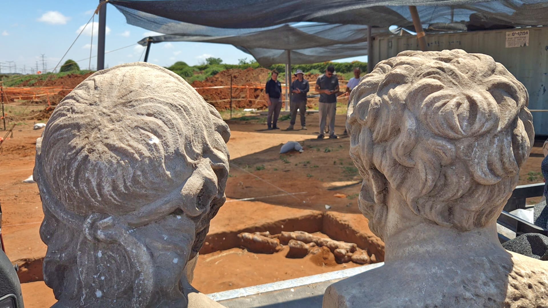 ‘Wondrous’ Roman busts unearthed in ancient winepress in northern ...